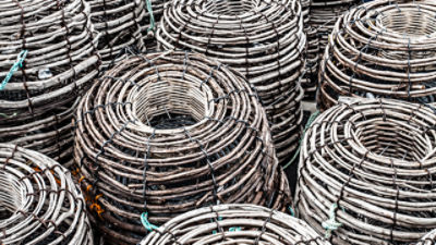 Cray Fish, blocks, nets and ropes | Cookes