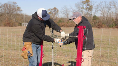 How to do a Center Pull Joining Two Long Fence Runs Together