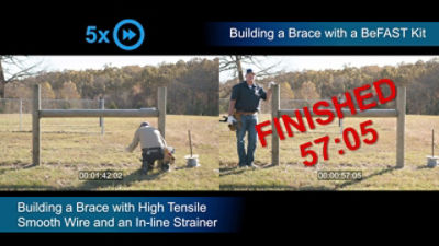 Time-lapse of Fence Brace Building: BeFAST Brace Kit vs. Using an In ...